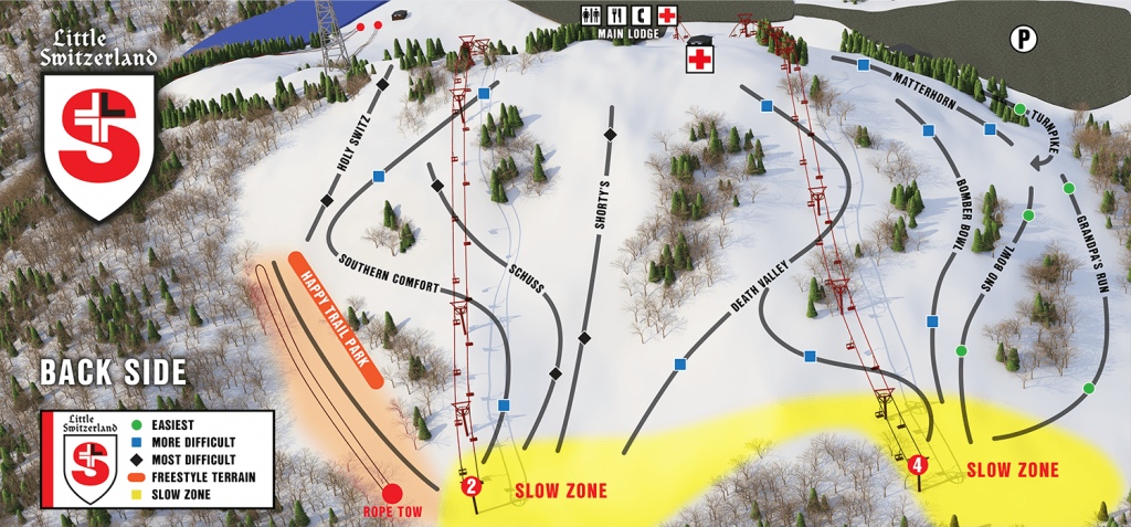 I really like the style of Little Switzerland’s new trail map ...